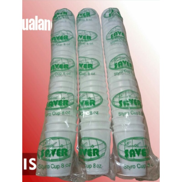 Disposable Styro Cups 8 oz , 25 PCS. | Shopee Philippines