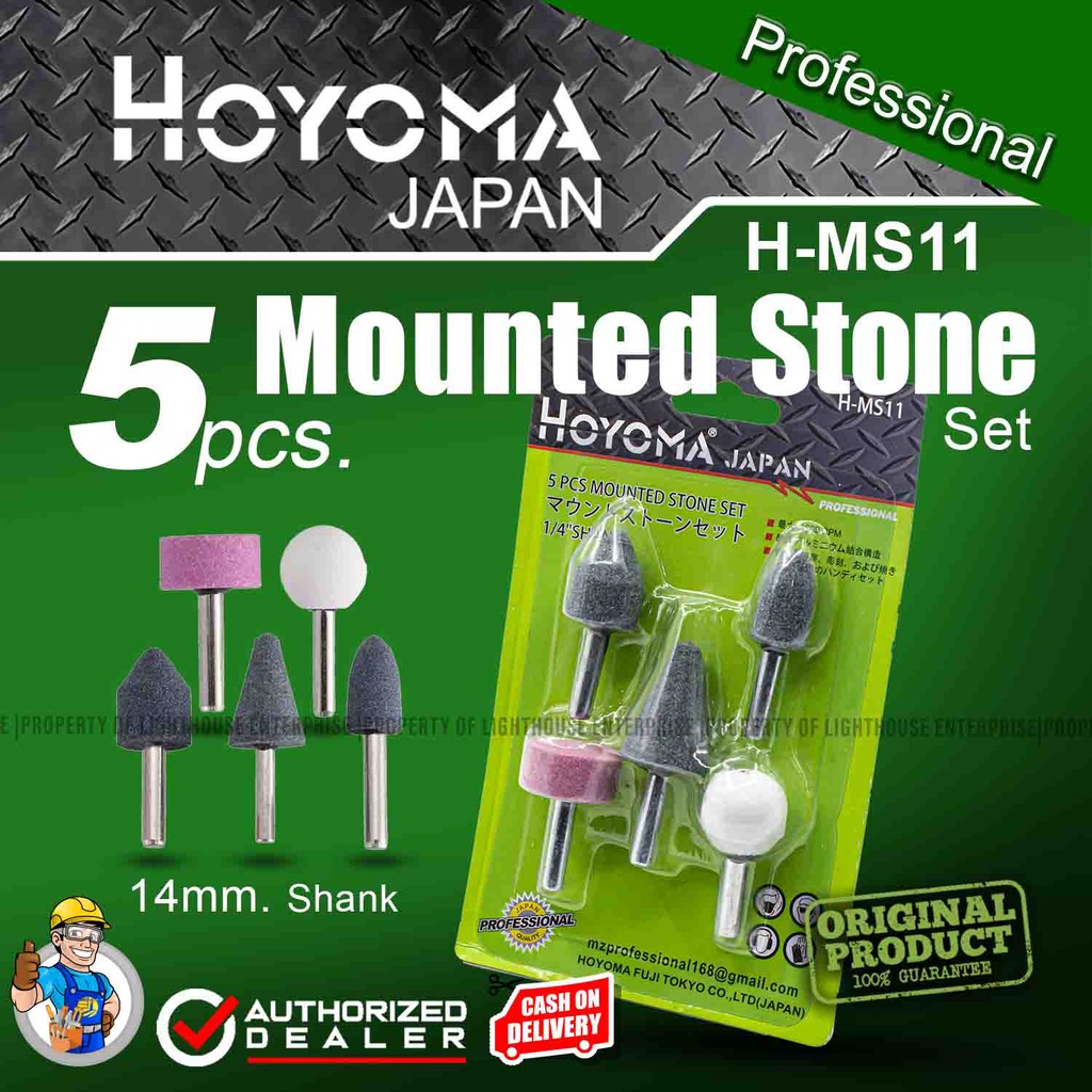 5pcs Mounted Stone Set Grinding Stone Set 1/4" for Mini Rotary Die ...