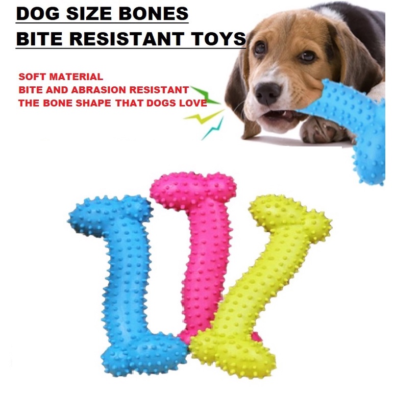 Pet Dog Resistant To Bone Pet Dog Puppy Thorn Toy for Teeth Training Dog Bone Toy | Shopee ...