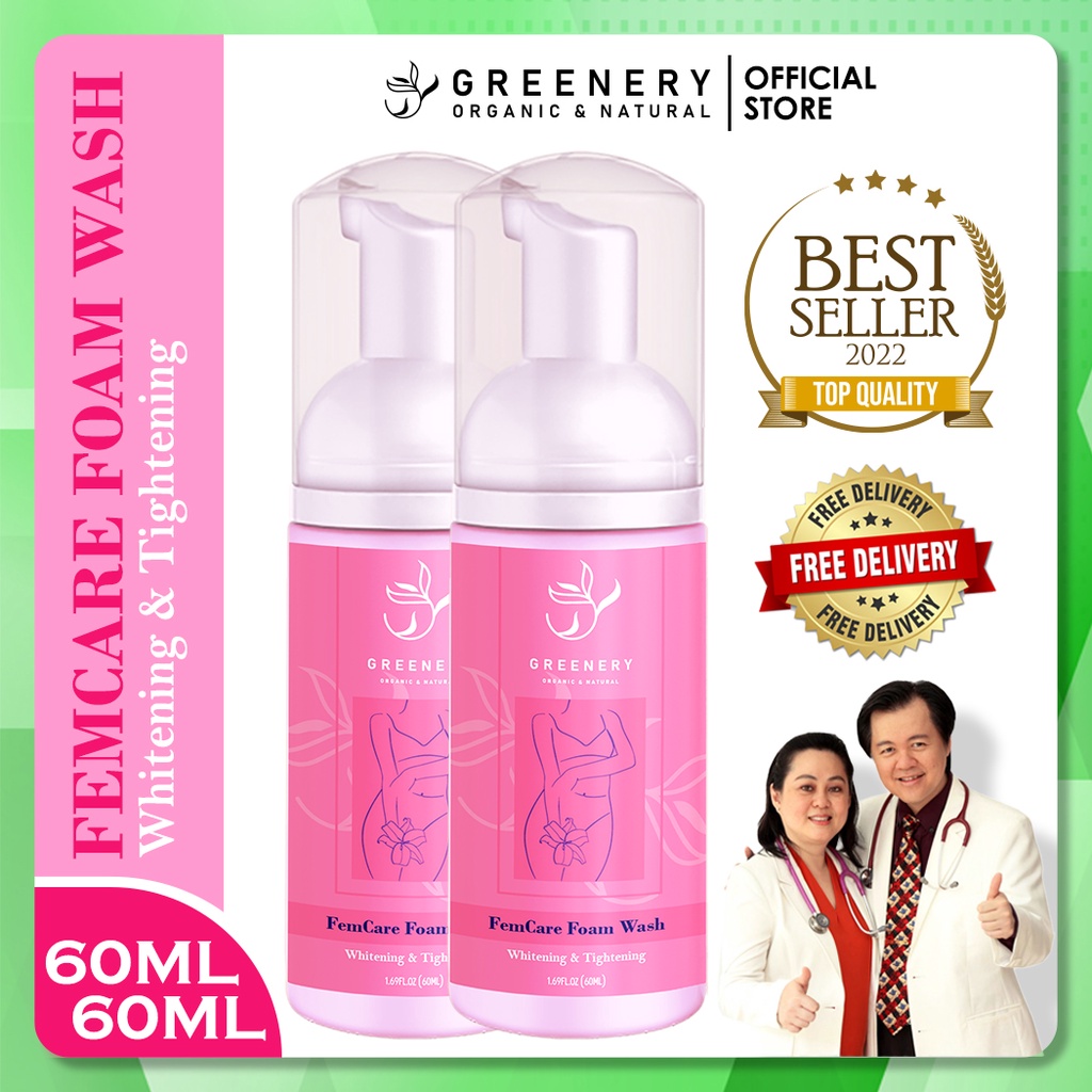[ANTI BACTERIAL + TIGHTENING B1T1] Greenery Feminine Foam Wash for Tightening & Brightening Fem ...