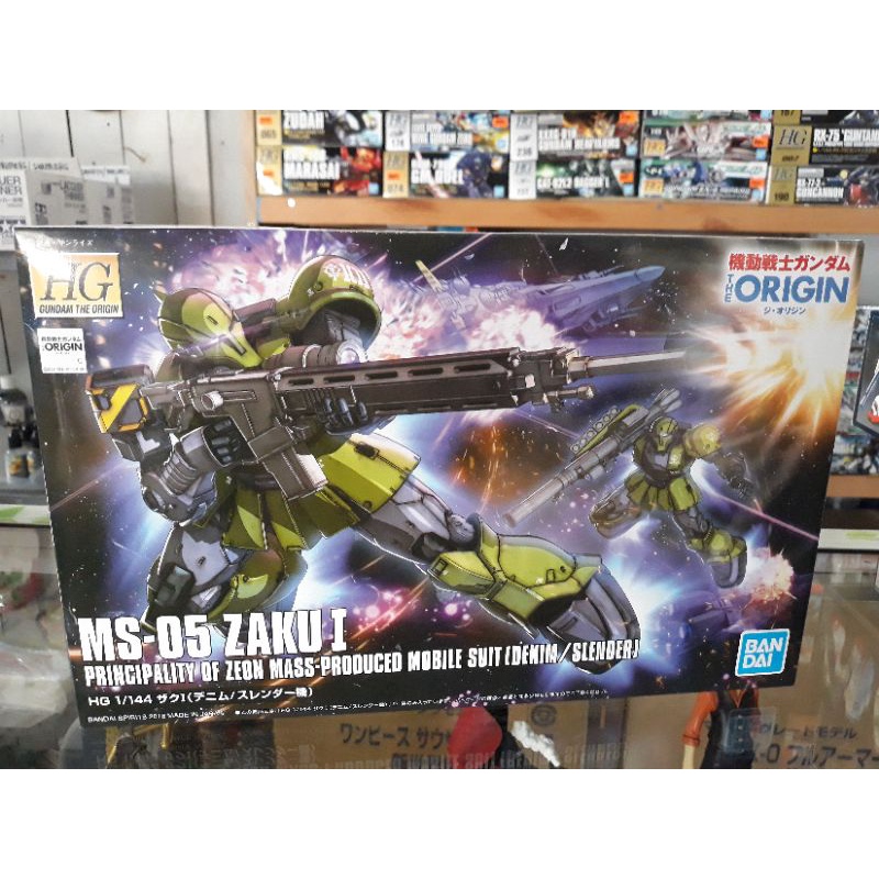 Bandai HG Zaku I (Denim/Slender) [The Origins Gundam Kit] | Shopee ...