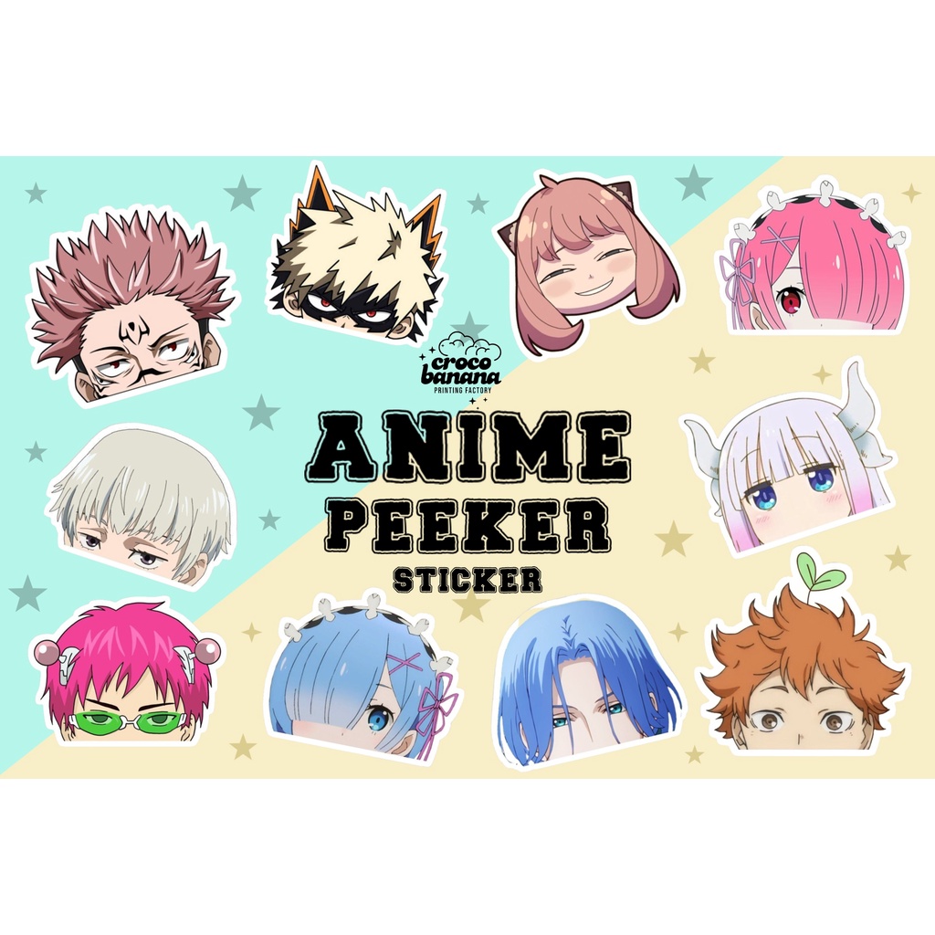 ANIME / MANGA PEEKER WATERPROOF STICKER | Shopee Philippines
