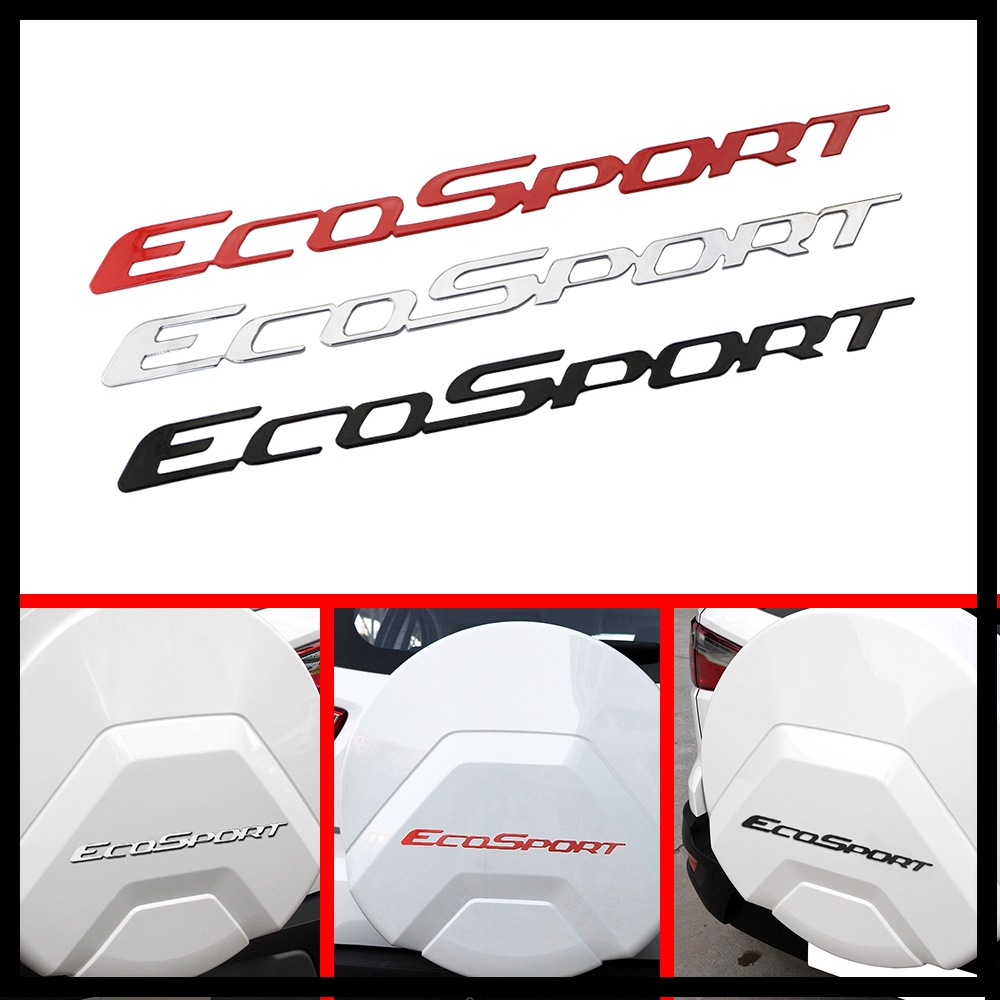 Car Rear Spare Tire Emblem Sticker Ecosport Logo for Ford New Ecosport ...