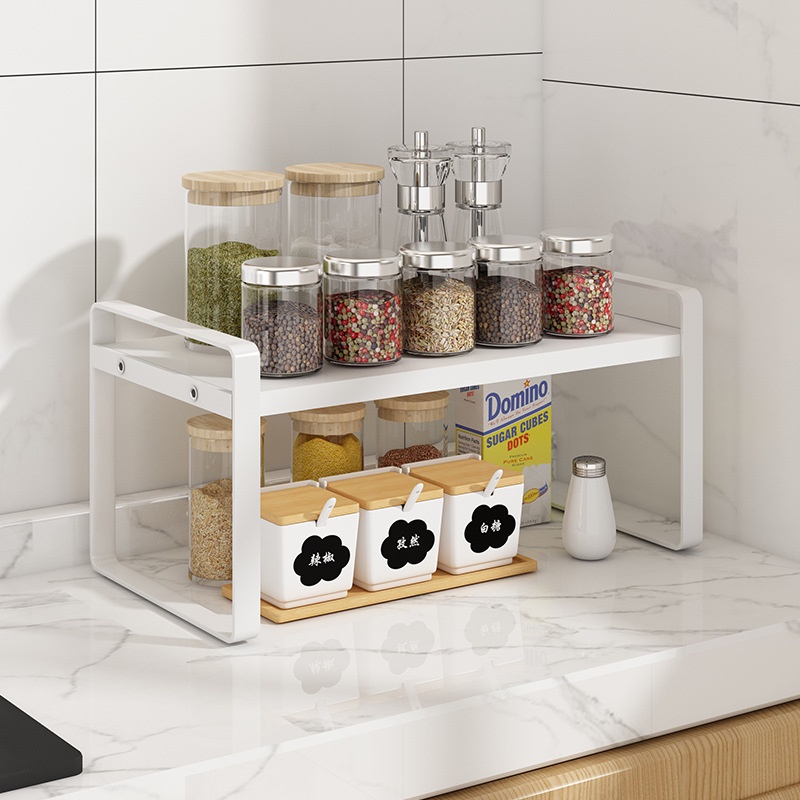 Kitchen Iron Layered Racks Desktop Storage Racks Household Spice ...
