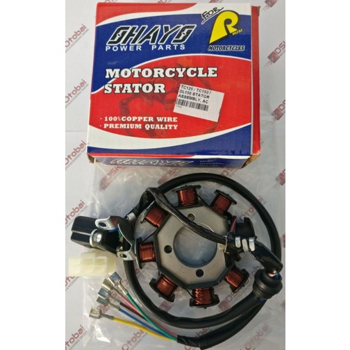 Rusi Tc125 / Tc150 / DL150 Stator Assy (8coil,3holes,5Wires,Ac type ...