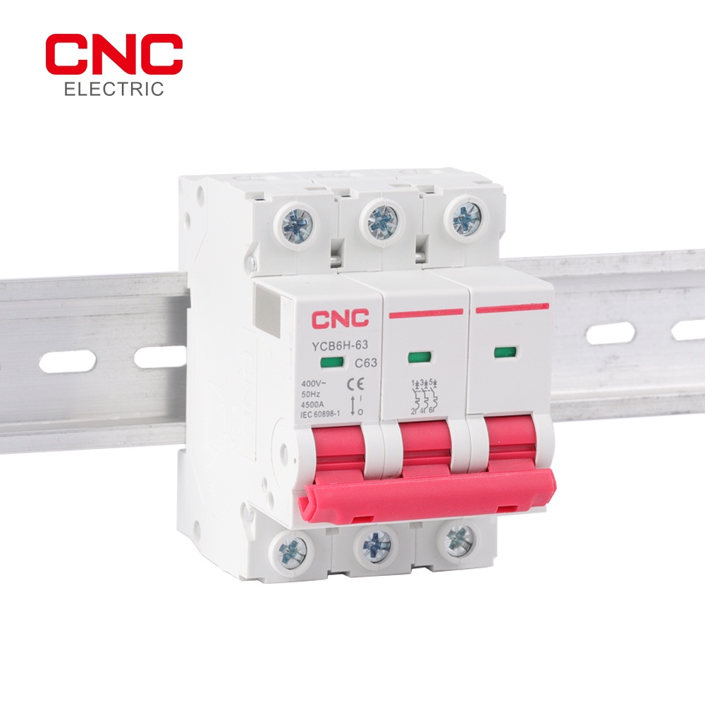 CNC 18mm Miniature Circuit Breaker MCB 3 Pole Din Rail Mount Breaking ...