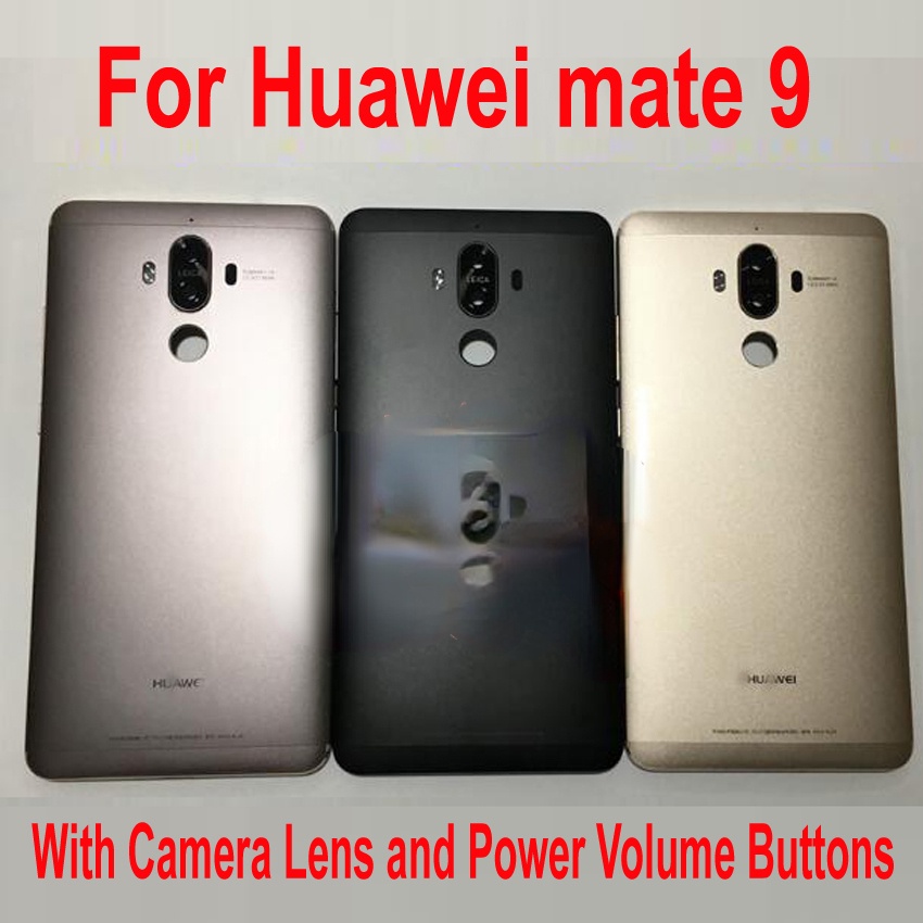Original Battery Back Cover Housing Door Rear Case with Power Volume Buttons + Camera Lens For ...