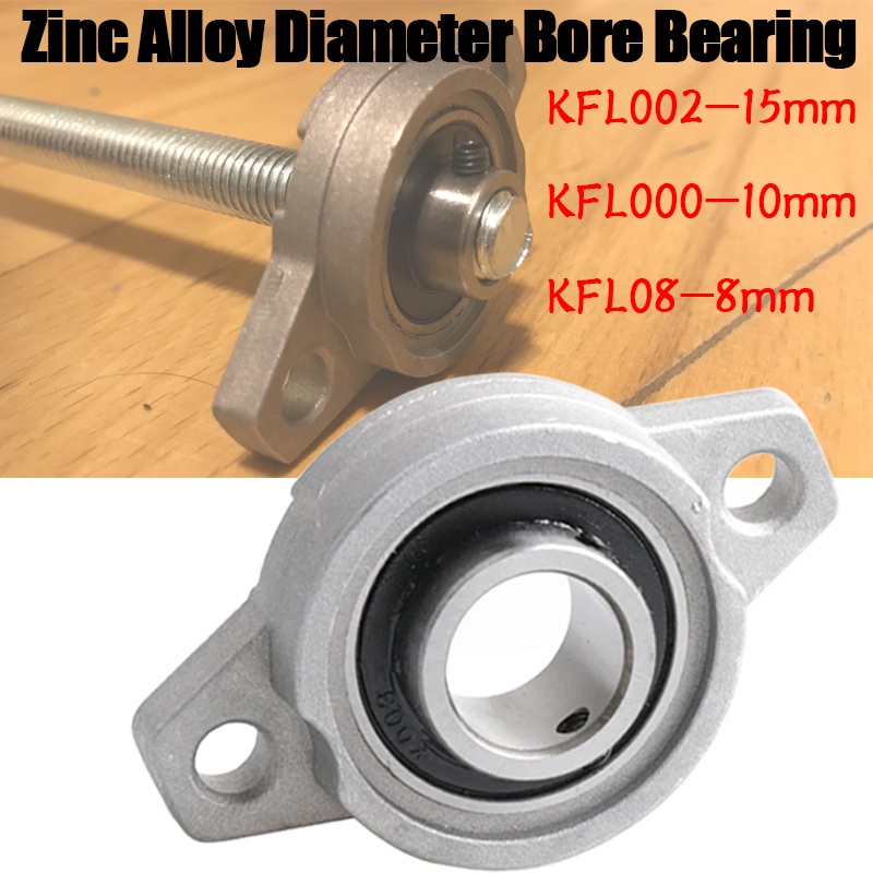 8/10/12/15/17/20mm Zinc Alloy Diameter Bore Bearing Pillow Block Flange ...