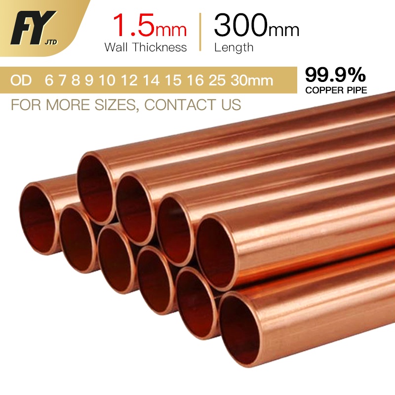 FUYI Copper tube 1.5mm wall thickness 300mm length High Quality ...