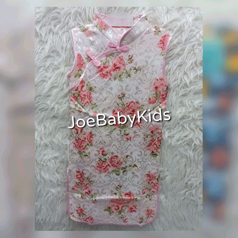Cheongsam Girl Dress Chinese New Year Girls Sincia Clothes Floral Qibao ...