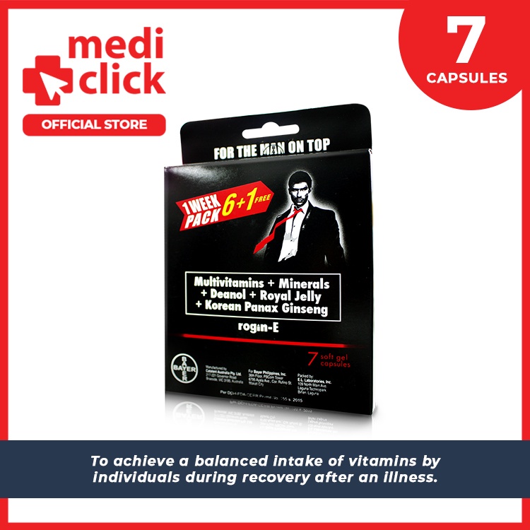 Rogin-E Multivitamins - 7 TABLETS | Shopee Philippines