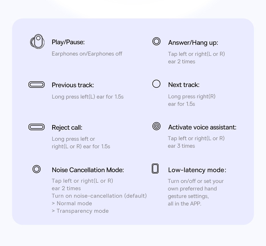 Baseus Bowie WM05 ANC TWS Wireless Earphones Bluetooth 5.2 Earbuds,4 ...