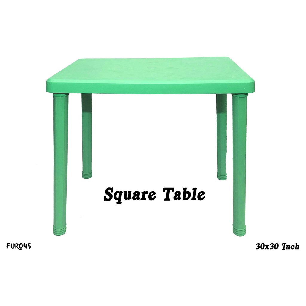 4 seaters Square Table Monobloc (30x30 inches) | Shopee Philippines