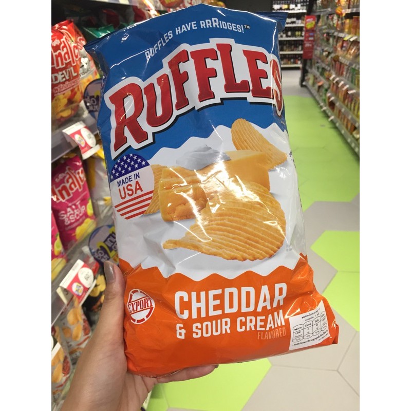 Ruffles Cheddar&Source Cream/ Sour Cream&Onion Potato 184g Imported ...