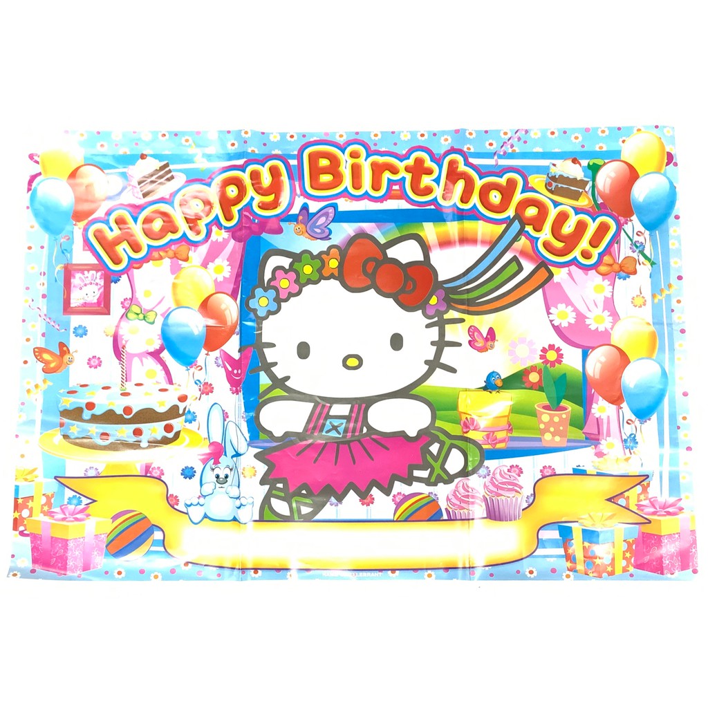 hello kitty poster banner size 89*58 cm for birthday party decoration ...