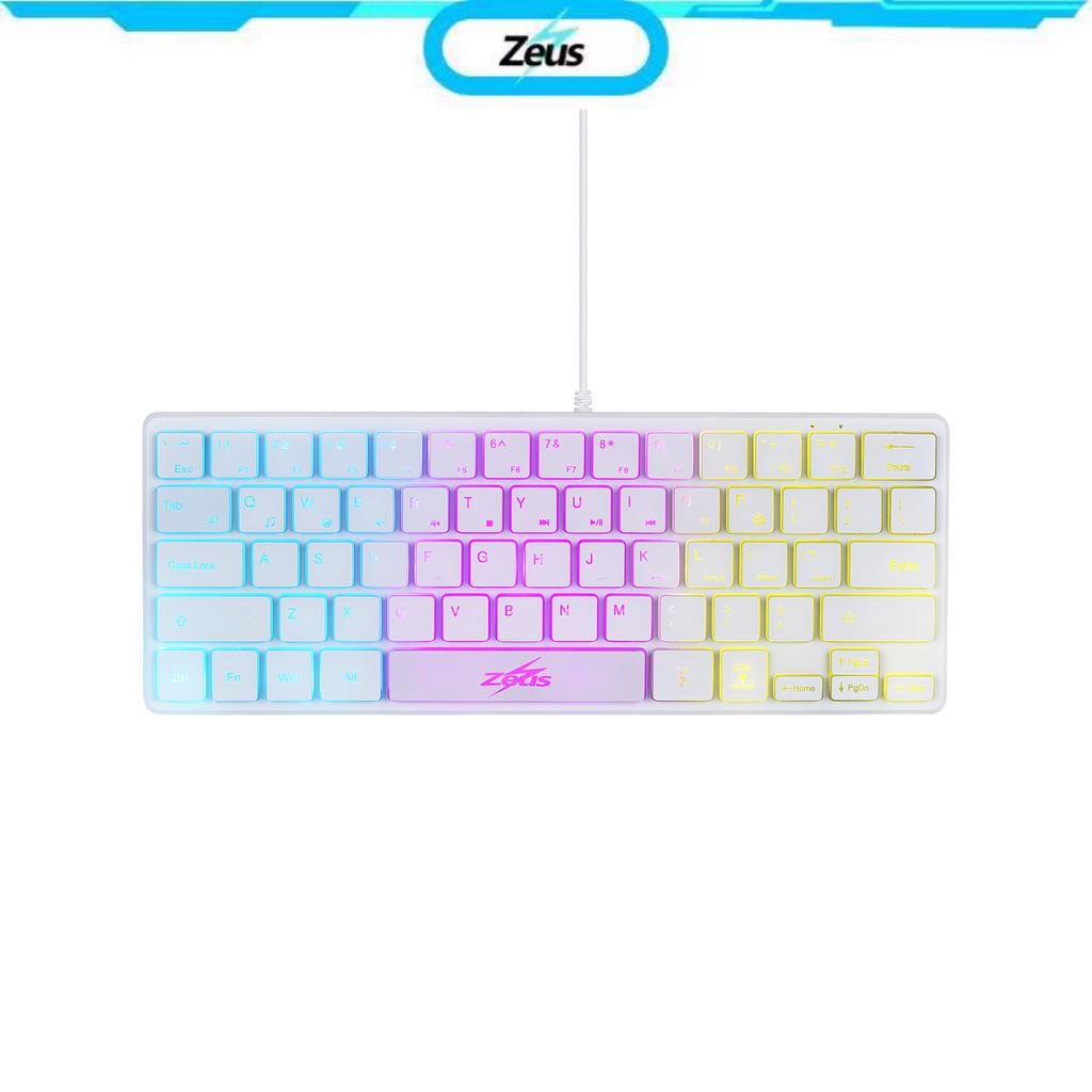 Zeus Z-988 RGB Gaming Keyboard - 64 Keys Keypad / Keyboard Multi Color ...
