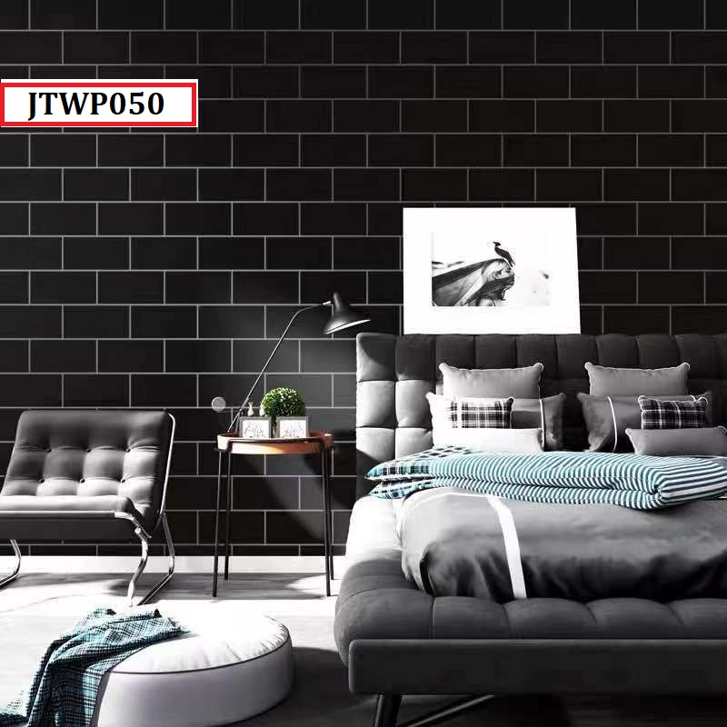 WALL PAPER BRICK WALL TEXTURE IN BLACK & WHITE | Shopee Philippines