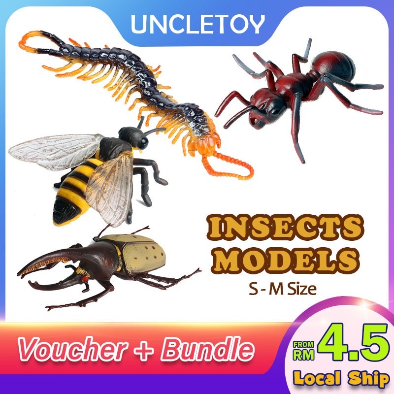 2024 Edition Insect Toys Model Mainan Serangga Bugs Figure Toys ...