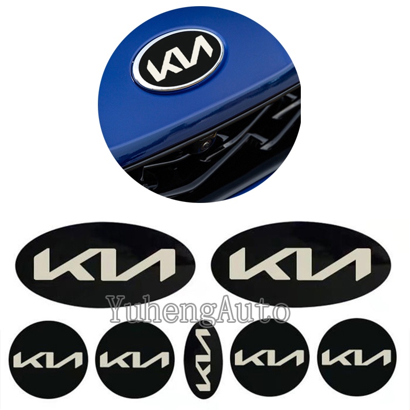 Car Front Emblem Rear Badge Auto Steering Wheel Center Sticker Wheel ...