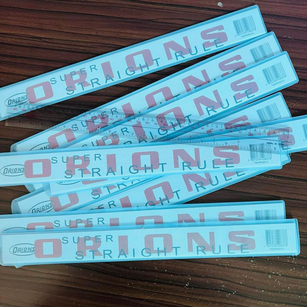 ORIONS Super Straight Plastic Ruler 12 inches with protective case ...