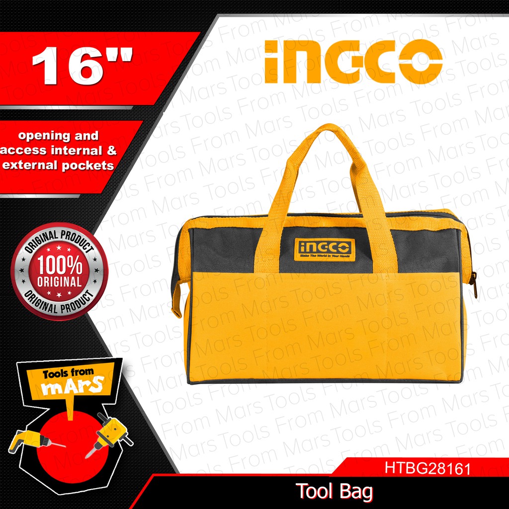 INGCO Tool Bag 16 inches HTBG28161 •TFM• IHT | Shopee Philippines
