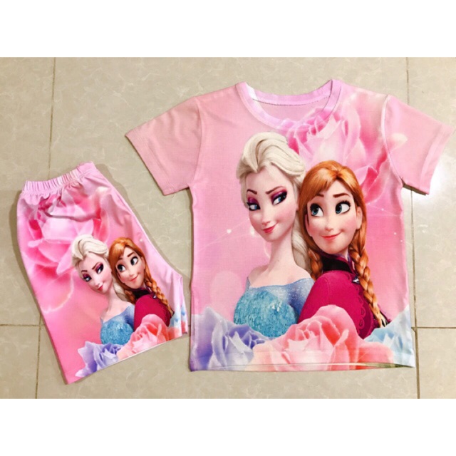 Lovely pink Elsa 3d printed outfit, 10-60kg | Shopee Philippines