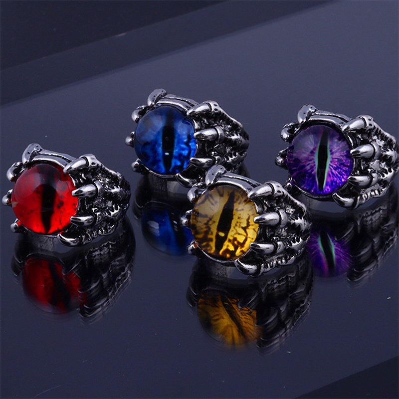 Fashion Creative Evil Eye Rings for Men Women Personality Male Punk 4 ...