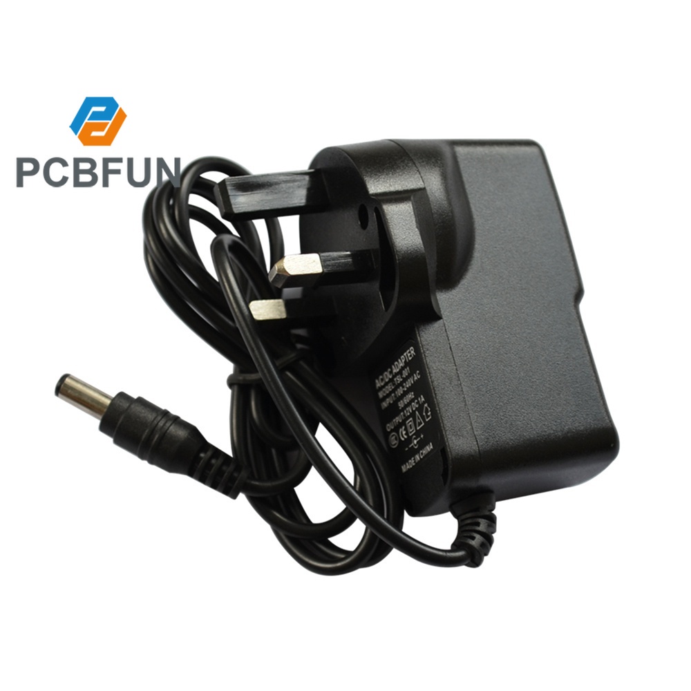 Pcbfun US/UK/AU Power Supply Adapter Wall Plug Ac100V-240V To Dc12V 1A ...