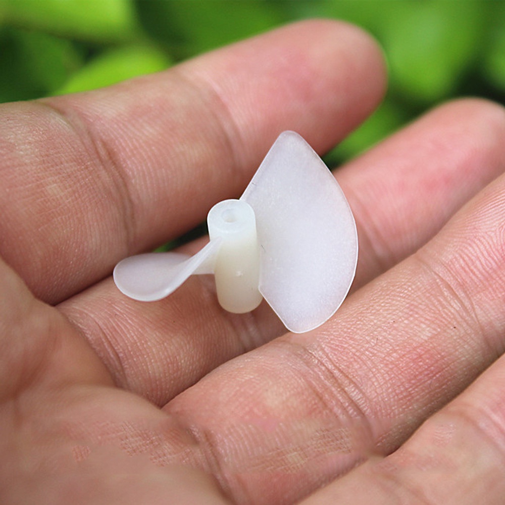 2 Pieces White Hard Nylon 2 Blade Marine Propeller 26mm CW CCW 2mm ...
