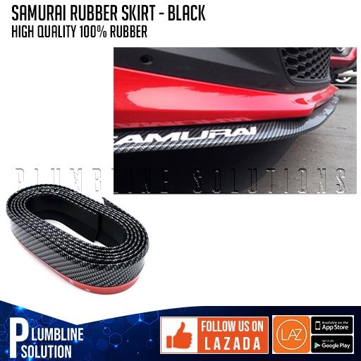 Samurai Car Front Bumper Lip Protector Rubber Splitter Valance Chin ...