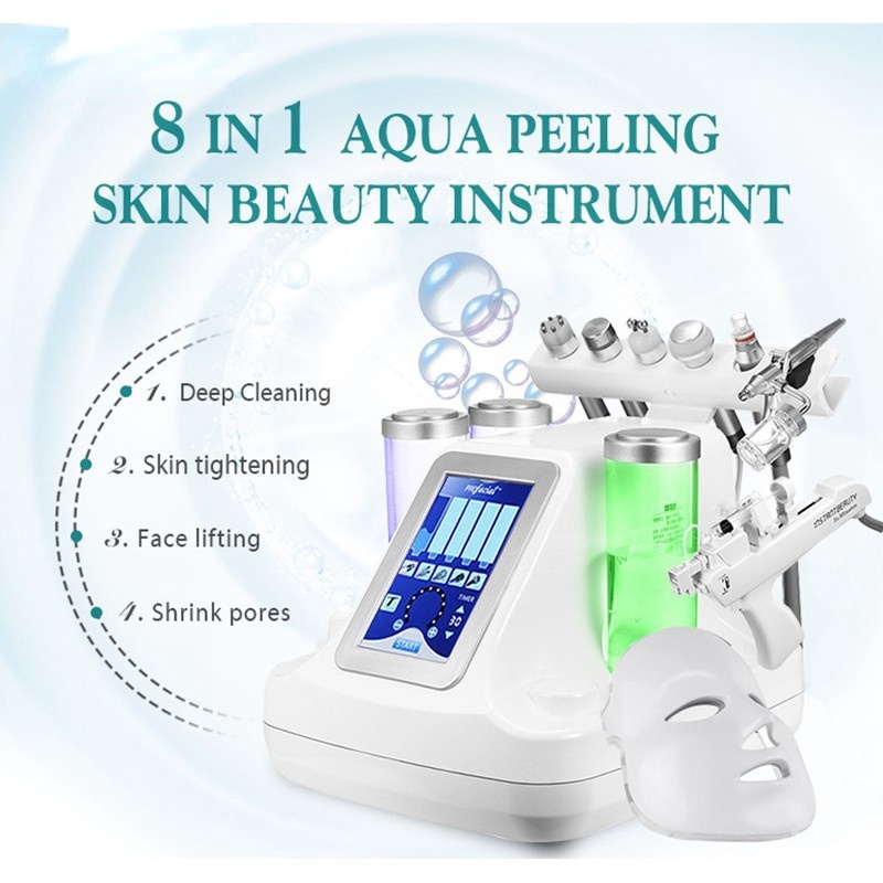 5/6/7/8 In 1 Face Pore Vacuum Machine Water Hydro Dermabrasion Aqua ...