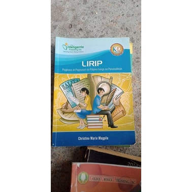 Lirip Pagbasa at Pagsusuri sa Filipino Tungo sa Pananaliksik | Shopee ...