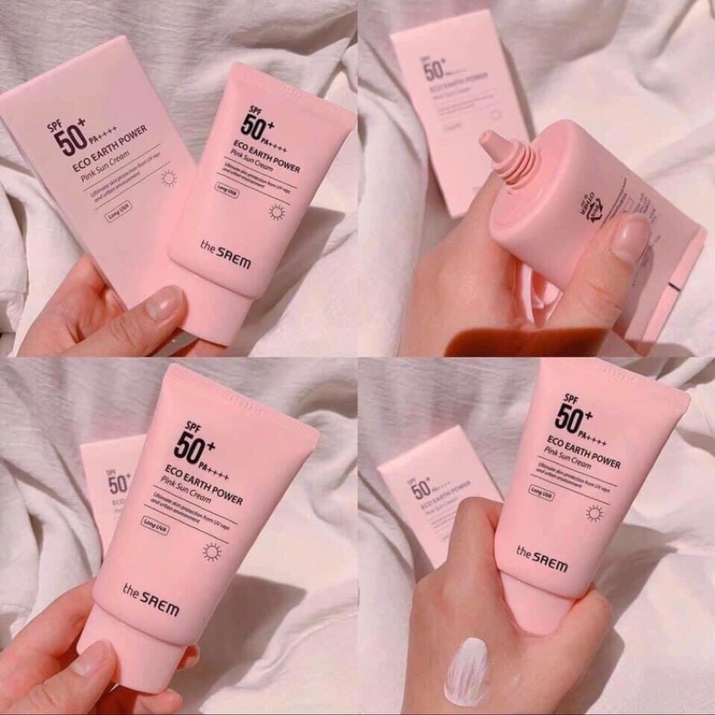 The Seam Eco Earth Power Pink Sunscreen (SPF 50+/PA)++++ | Shopee ...