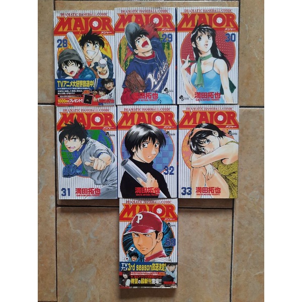 Japanese Imported Comics Dramatic Baseball Comic Major 7 Pcs Number 28 ...