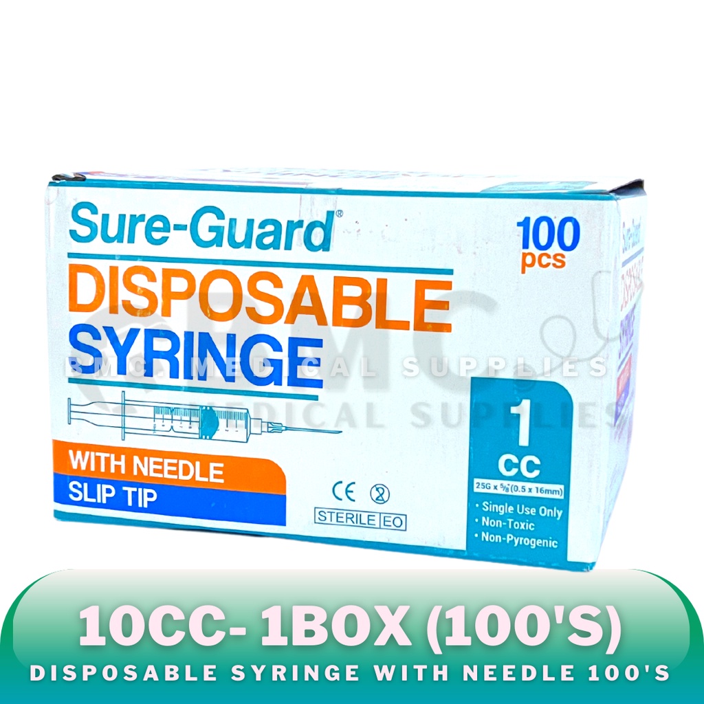 Sureguard & Prime - Disposable Syringe (100's/boxs) Indoplas, Cardinal ...