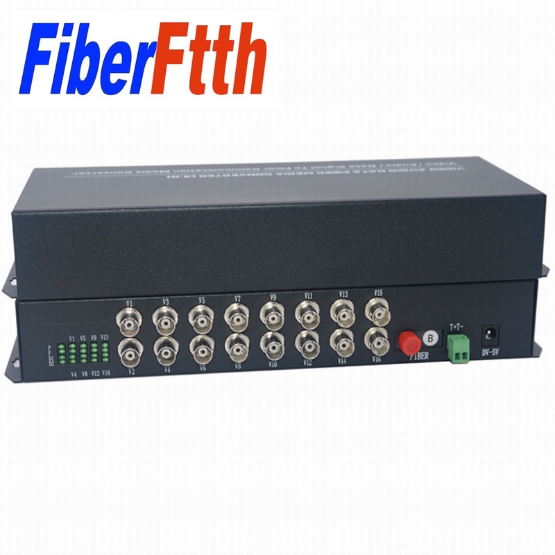Analog BNC Video to Fiber Optic Converter Transmitter Receiver for CCTV ...