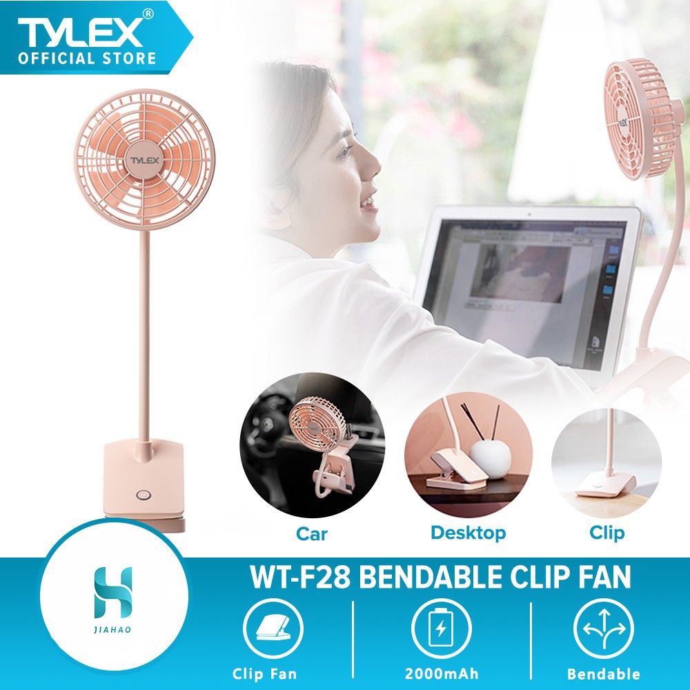 Tylex XM37 Portable Multi-function Bendable Desk Table Car Clip Fan w ...