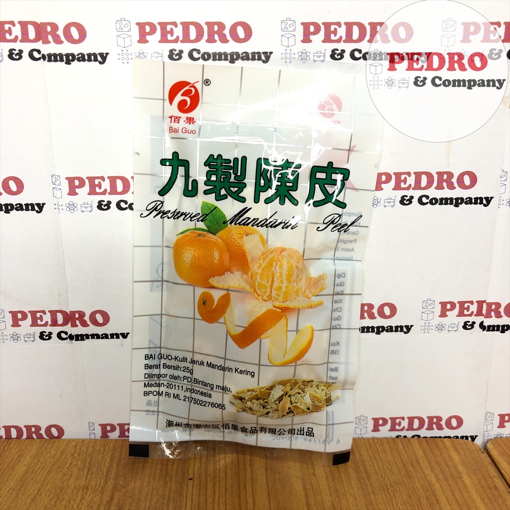 Bai Guo pressed mandarin peel 25 grams - dried orange peel dried fruit ...