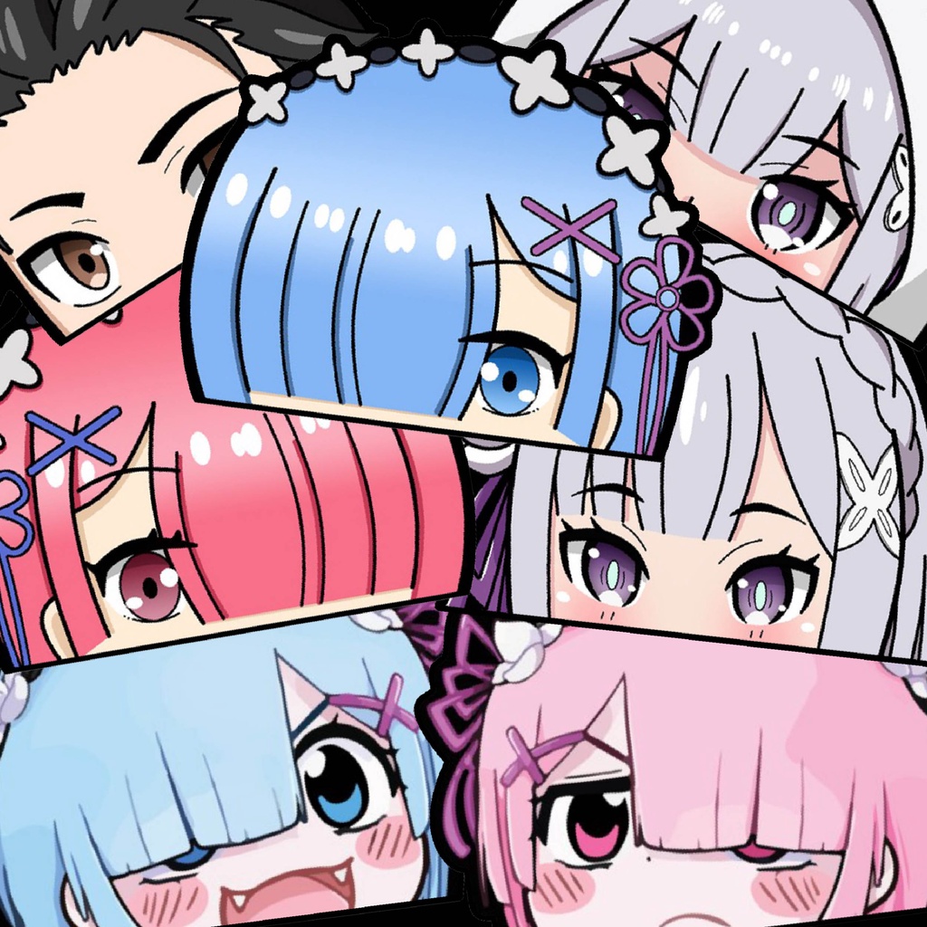 Re Zero | Rem | Vinyl Peeker Sticker | Waterproof | Printara | Shopee ...
