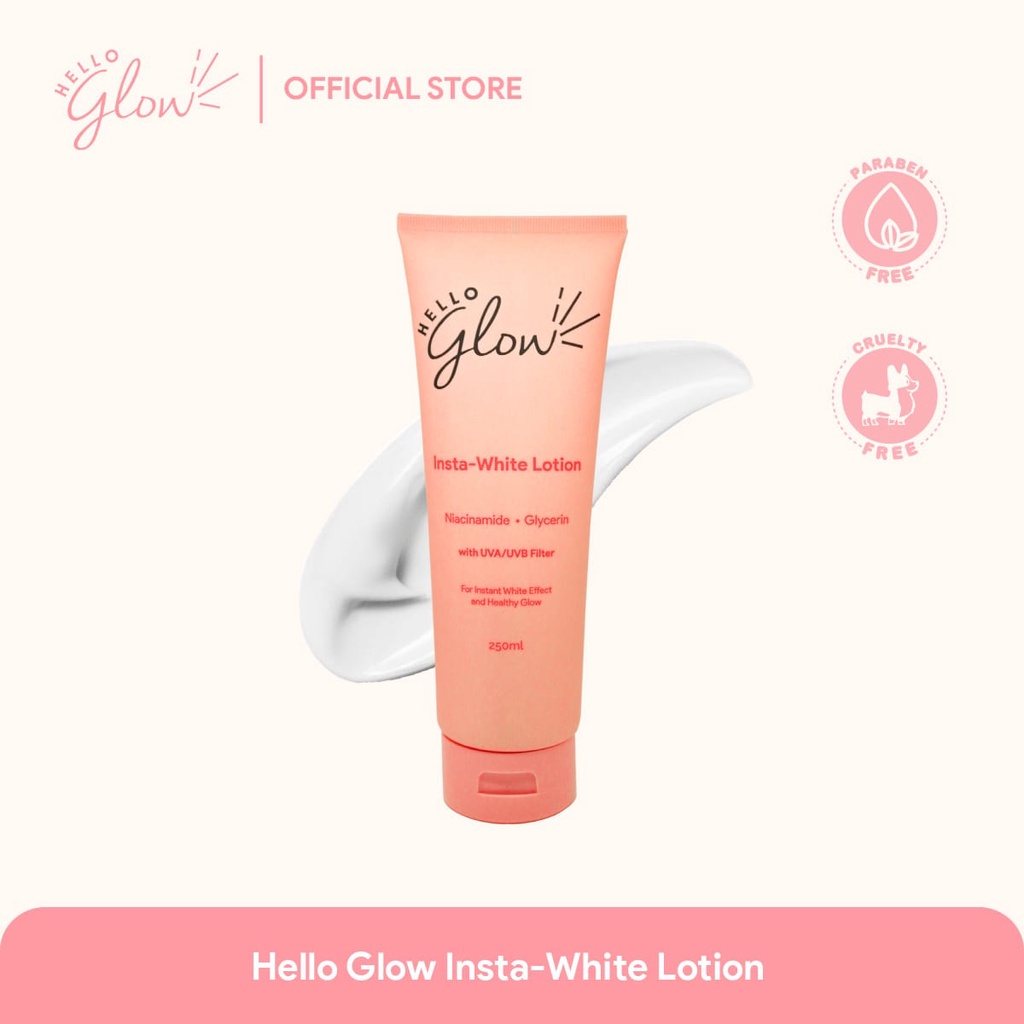 Hello Glow Insta White Lotion 250ml (Whitening Lotion) | Shopee Philippines