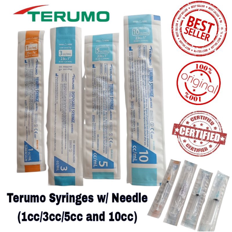 Terumo Syringe Luer Lock (available 1cc/3cc/5cc/10cc)SOLD PER PIECE (Ready to Shi) | Shopee ...
