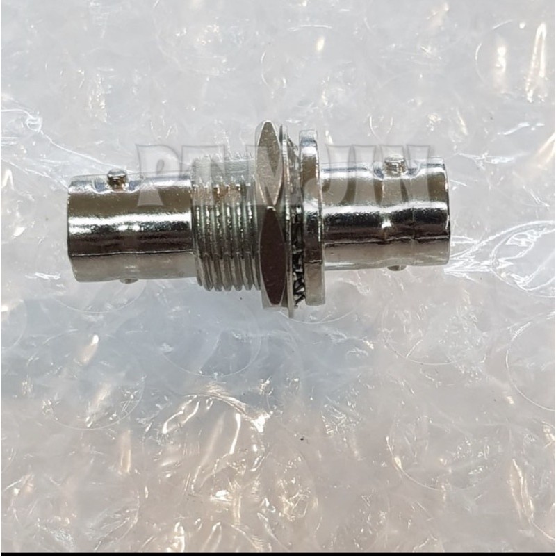 BNC female to BNC female Adapter connector plus bulkhead nut | Shopee ...