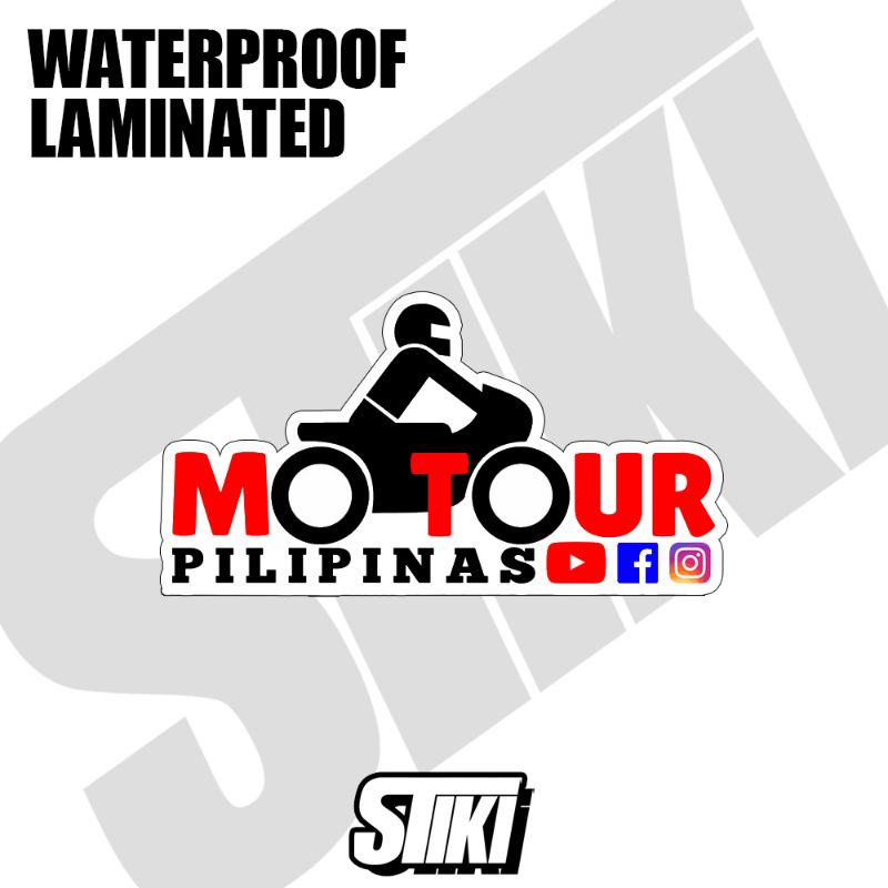 Motovlog Set 2 Sticker WATERPROOF | Shopee Philippines