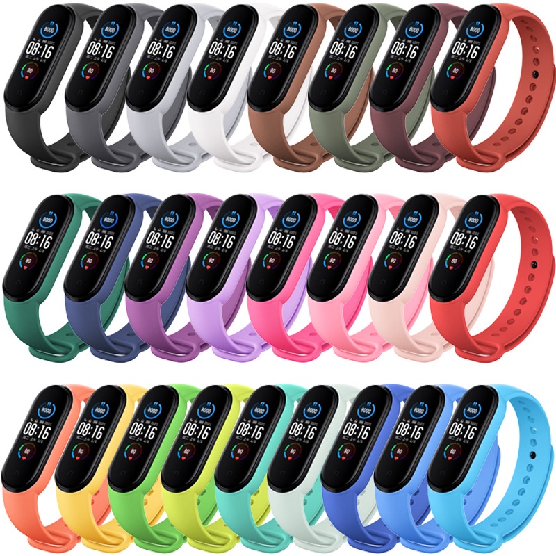 (24 Colors Ready Stock) Strap for Mi Band 6/5 4/3 (Only Strap) | Shopee ...