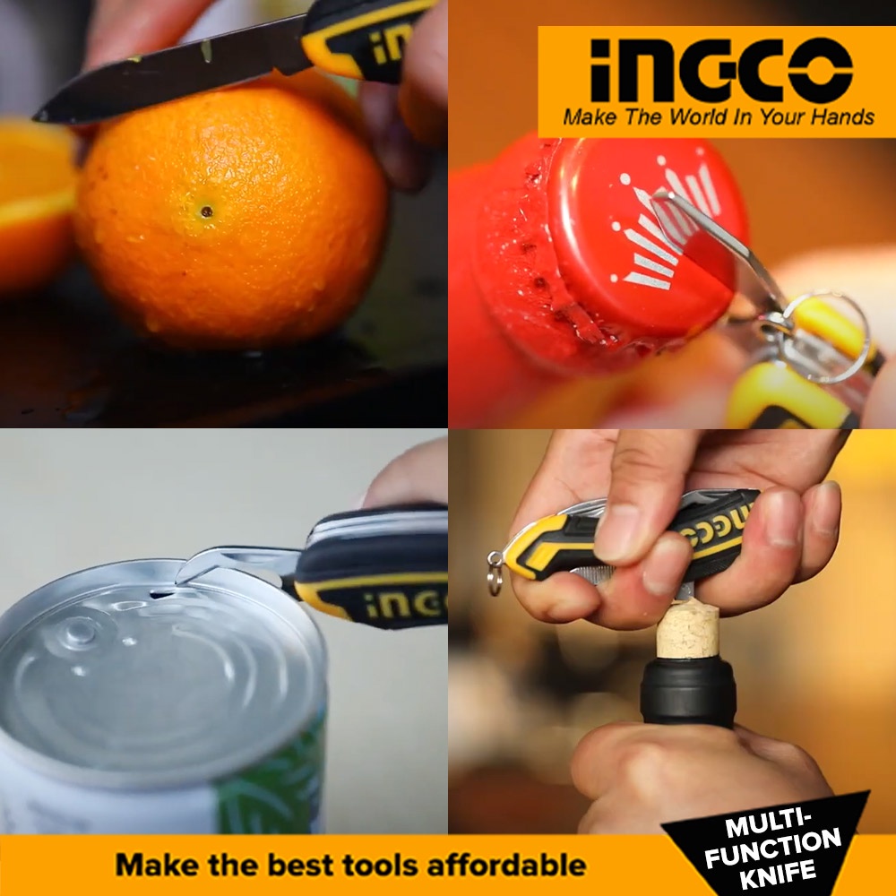 Ingco Multi-Function Knife with 10 Functions Ergonomic Handle HMFK8108 IHT | Shopee Philippines