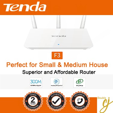 Tenda F3 Wireless Router 300Mbps (Global Version) | Shopee Philippines
