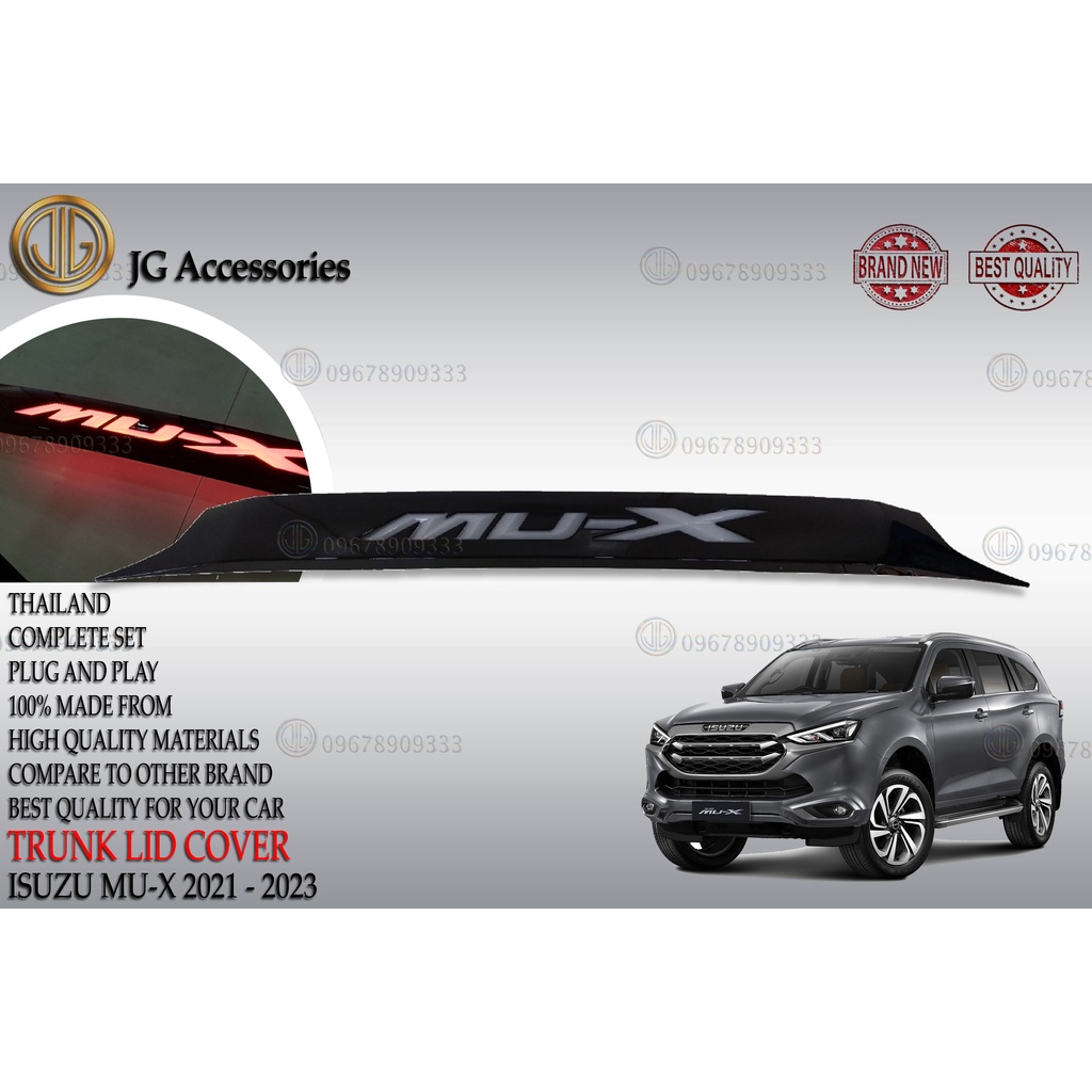 ISUZU MUX/MU-X 2021-2023 TRUNK LID COVER WITH LED LIGHT 2 WAY WHITE ...