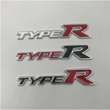 3D Type R Car Logo Honda Fit Jazz Jade City Car Stickers Car Tail Car ...