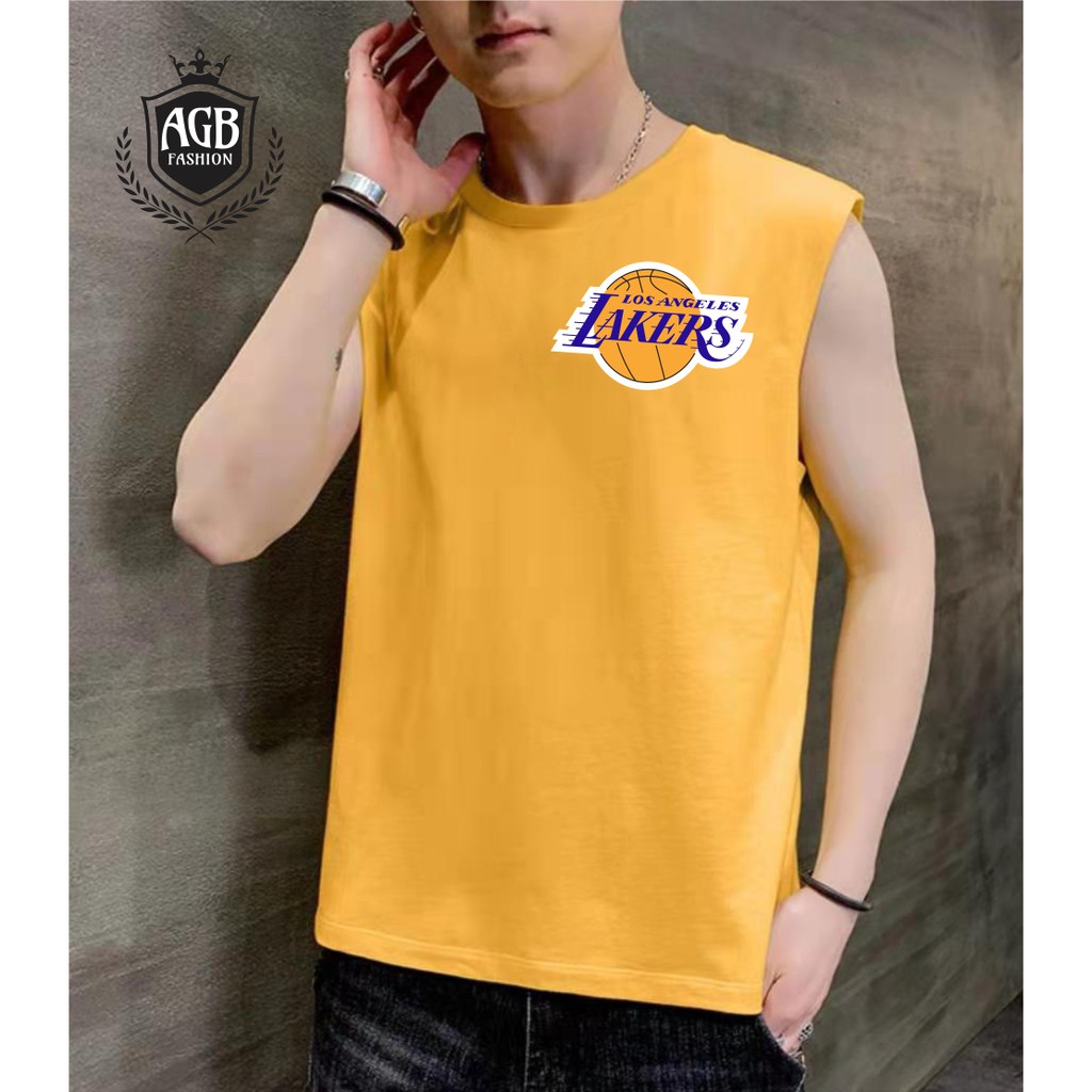 Lakers Logo NBA Basketball Player Design Sando For Men And Women Muscle ...