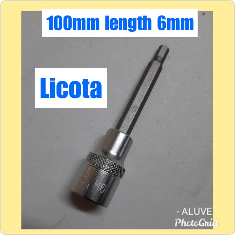 Licota 1/2 drive Hex Bit Socket 55mm or 100mm length sold per piece ...